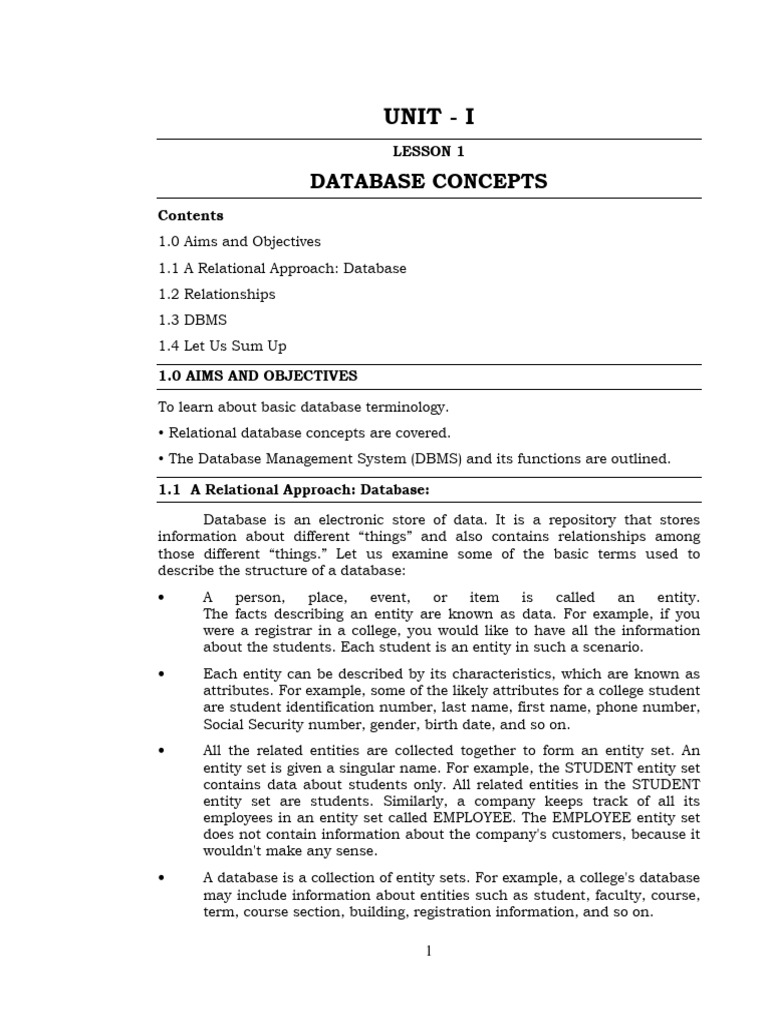 Bsccomputerscience Rdbmsandoracle Pdf Relational Database Relational Model