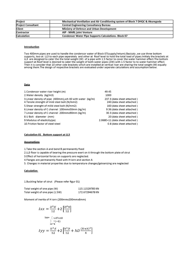 Calculation B7 | PDF