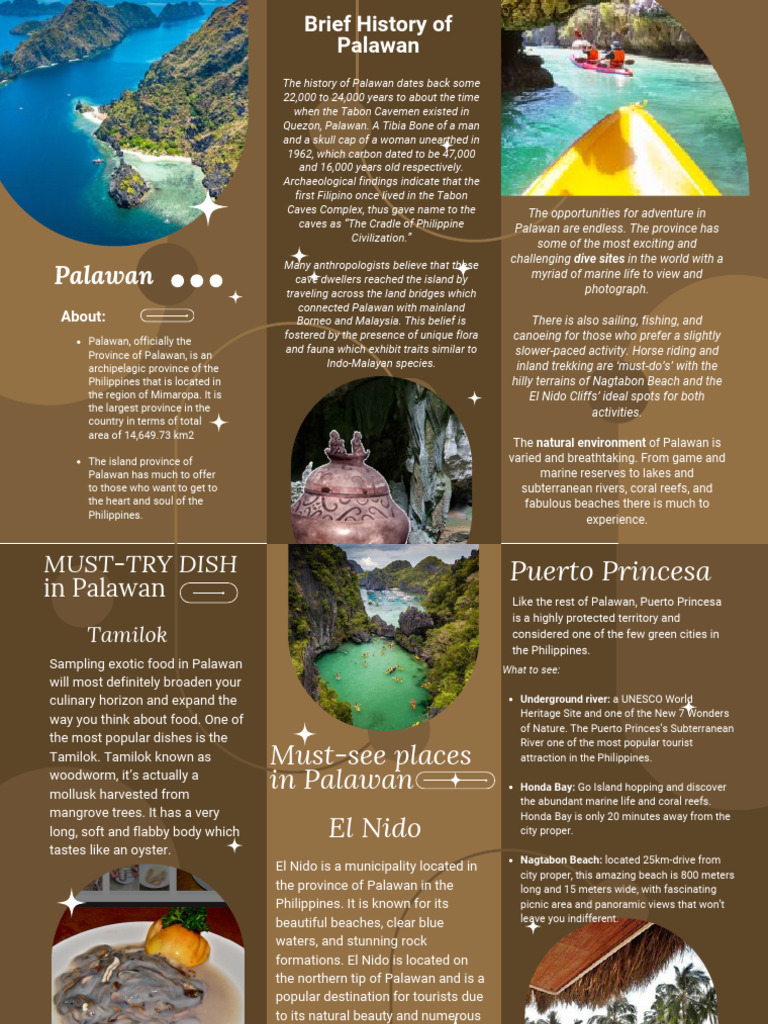Explore Palawan: History & Attractions | PDF | Philippines | Physical ...