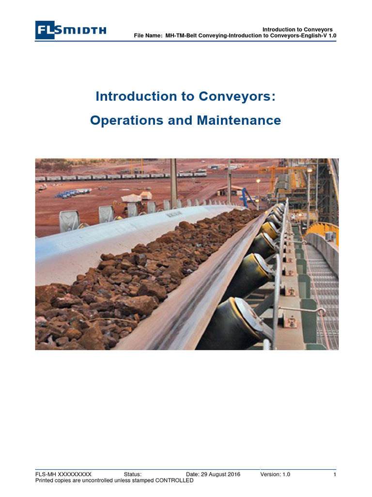 04 FLS MH TM Generic Conveyors V 0.2 | PDF | Belt (Mechanical ...