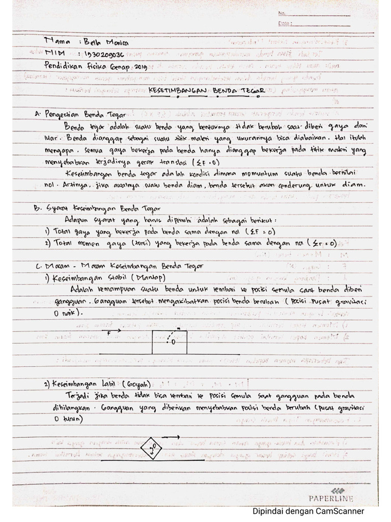 Kesetimbangan Benda Tegar | PDF