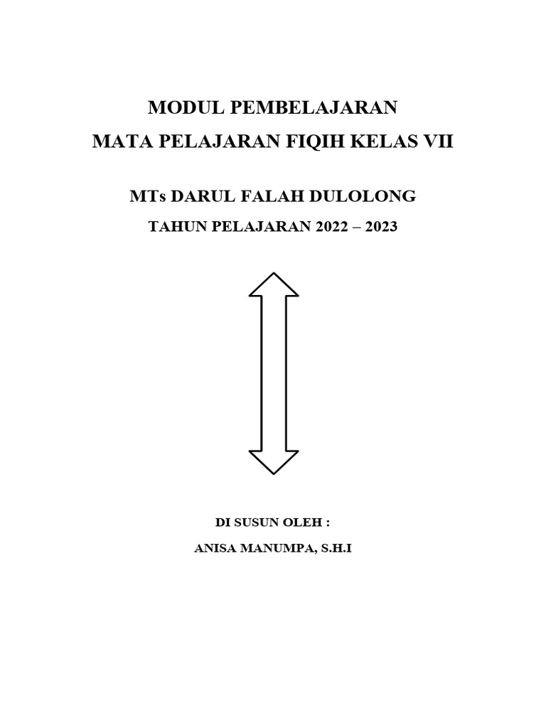 Modul - Ajar - Fiqih 2022-2023 | PDF