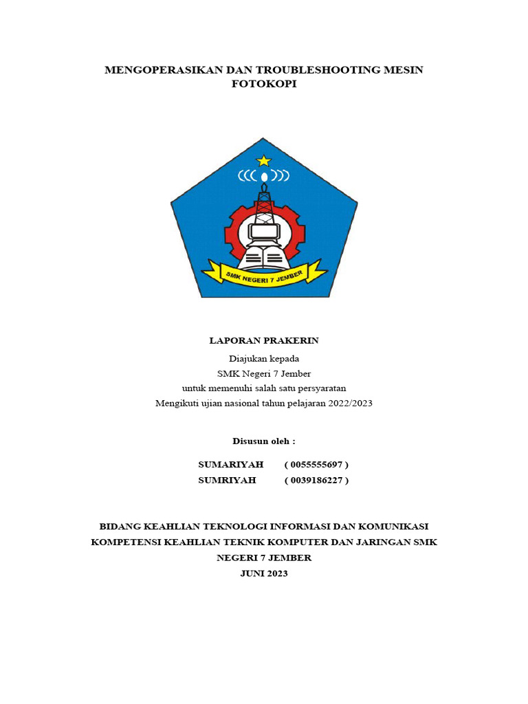 Laporan Prakerin 2023 Sumariyah 11 Tkj3_edit Lagi | PDF