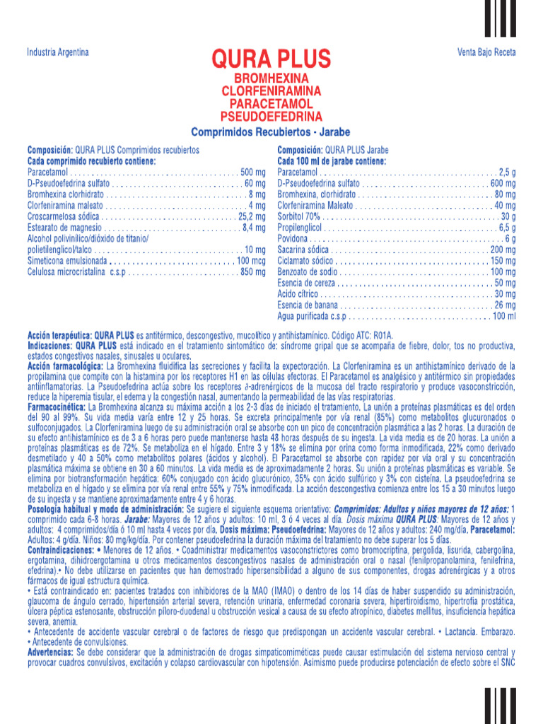 Prospecto Qura Plus | PDF