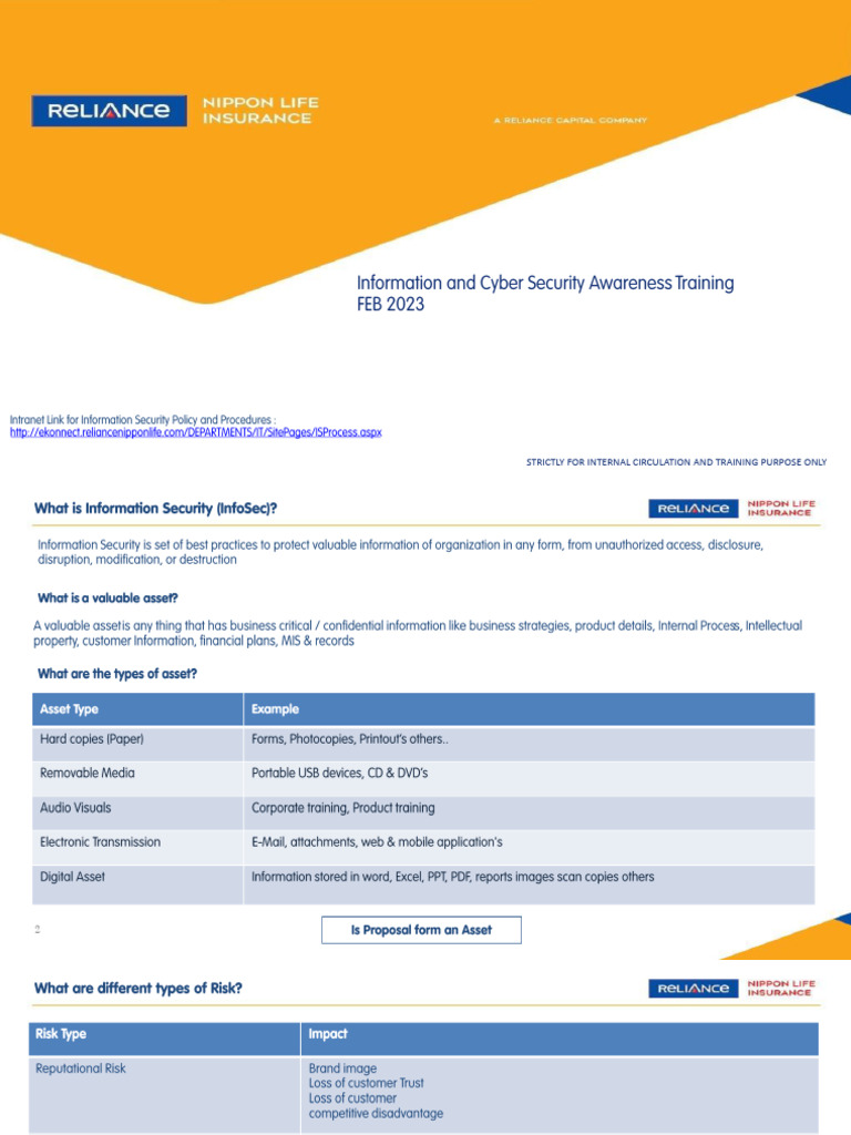 Information Security Awareness Training | PDF