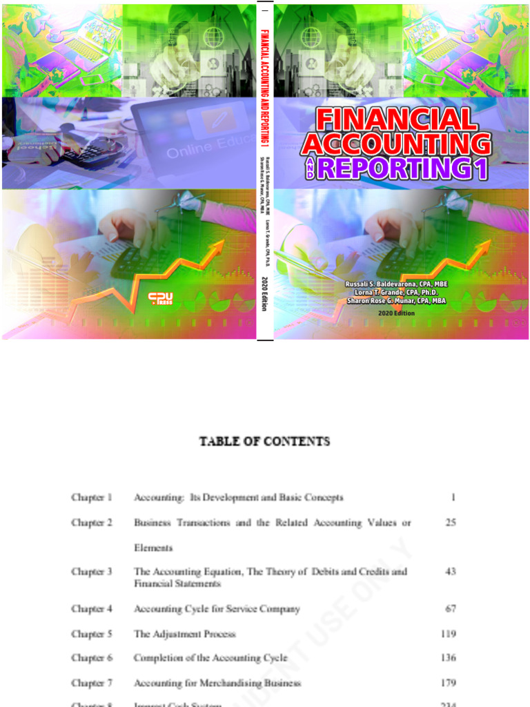 (BOOK) Financial Acctg & Reporting 1 Chapter 1 | PDF