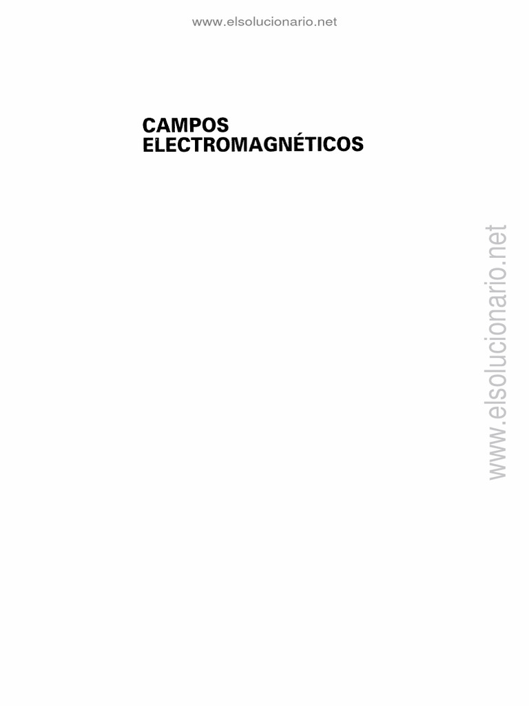 Campos Electromagneticos, 1° ED. - Ronald K. Wangness | PDF