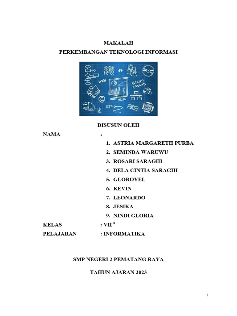Makalah Perkembangan Informatika | PDF