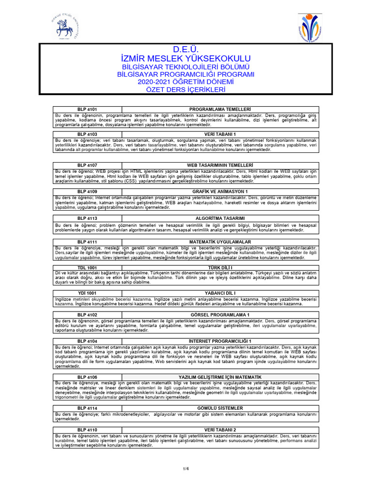 Bilgisayar Programciligi | PDF