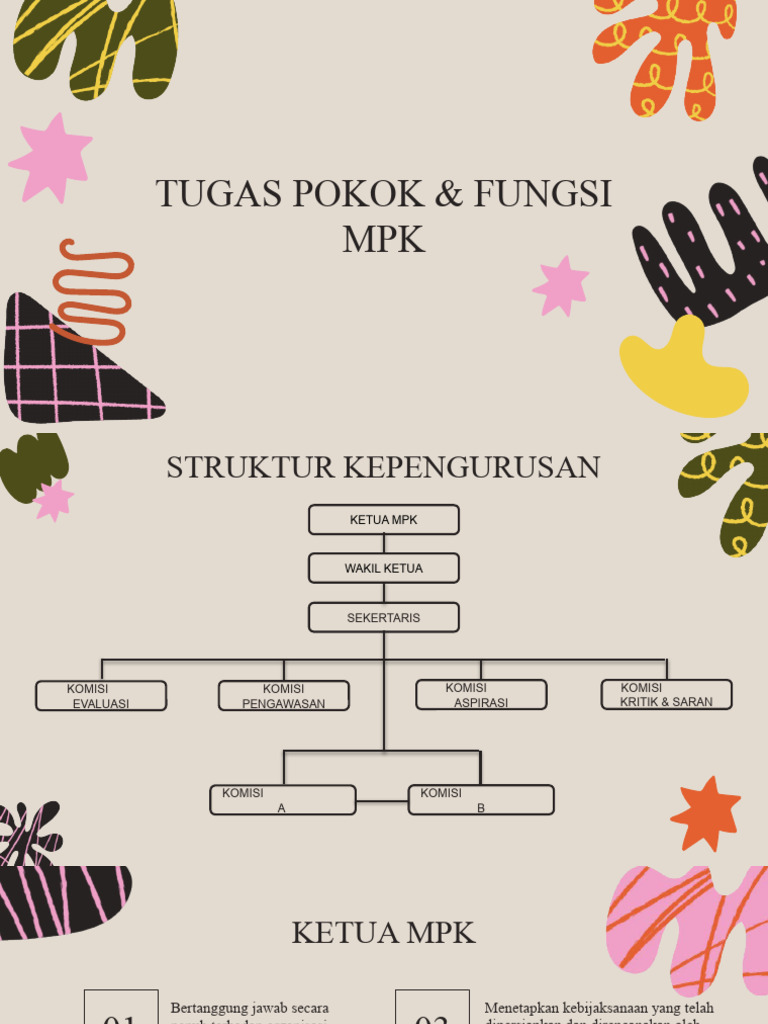 Tugas Pokok & Fungsi MPK | PDF