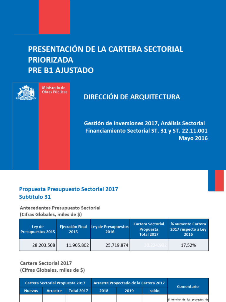 Formato Presentación Sectorial 2017 Final (08-06-2016) | PDF