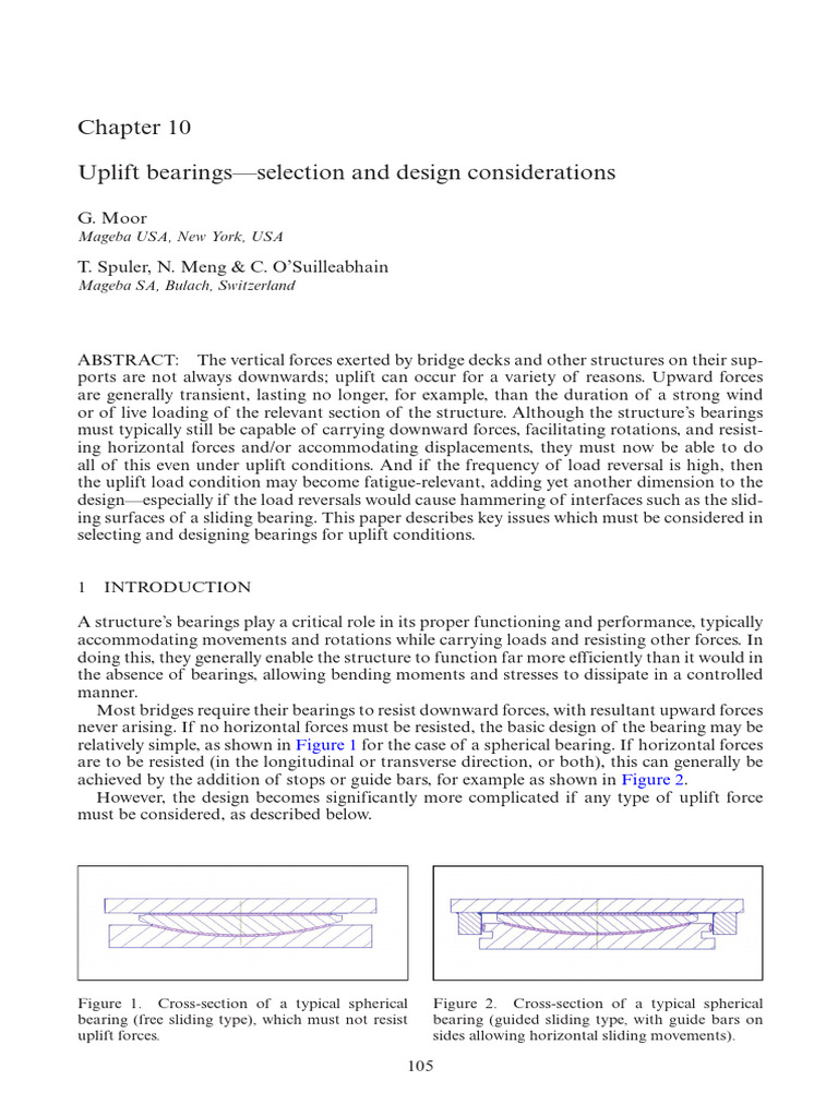 Chapter 10 - Uplift Bearings Selection and Design Considerations ...