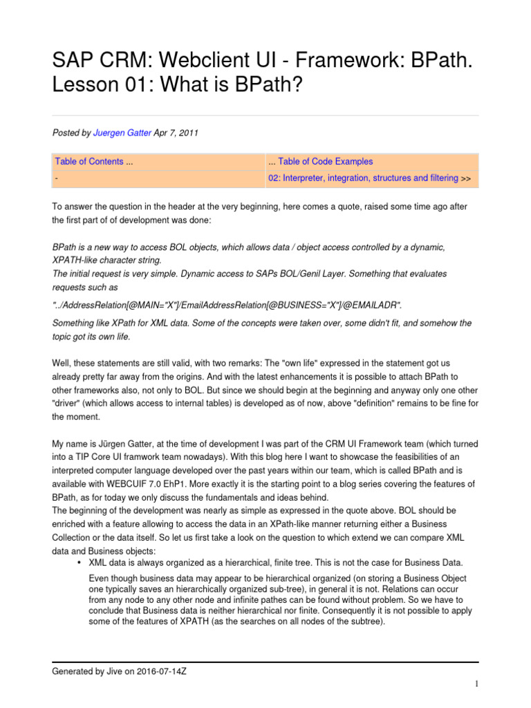 Bpath Lesson 01 What Is Bpath | PDF