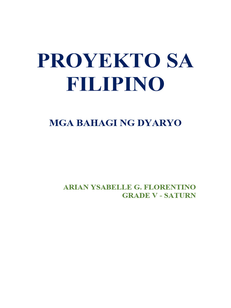 Pangmukhang Pahina | PDF