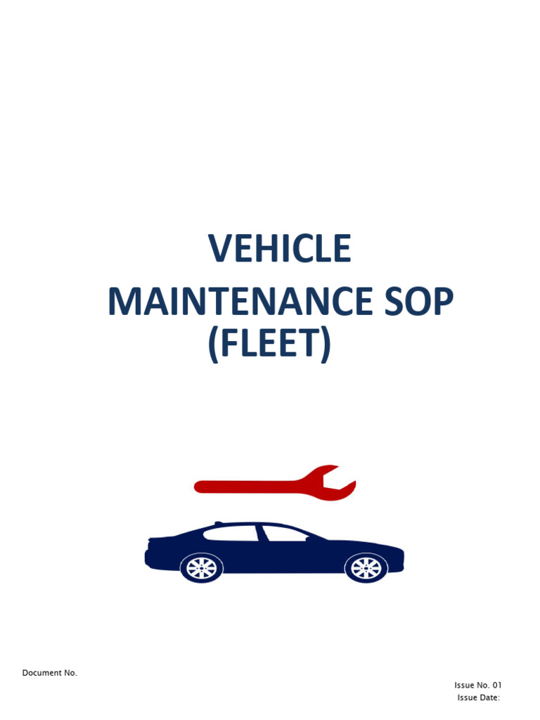 Fleet Vehicle Maintenance SOP | PDF | Fuel Economy In Automobiles ...