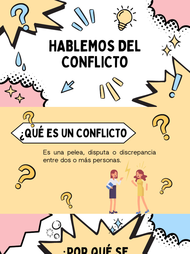 Resolución de Conflictos - Hablemos Del Conflicto. | PDF | Salud y bienestar