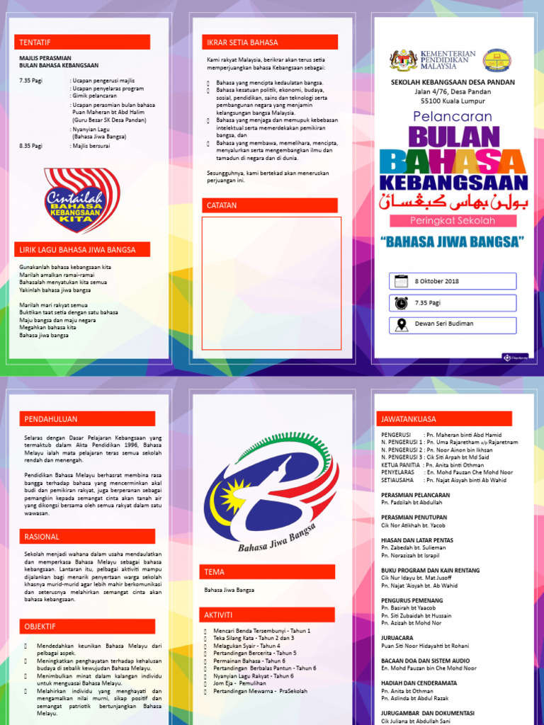 Buku Program Sambutan Bulan Bahasa | PDF
