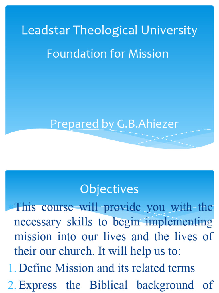 Mission | PDF