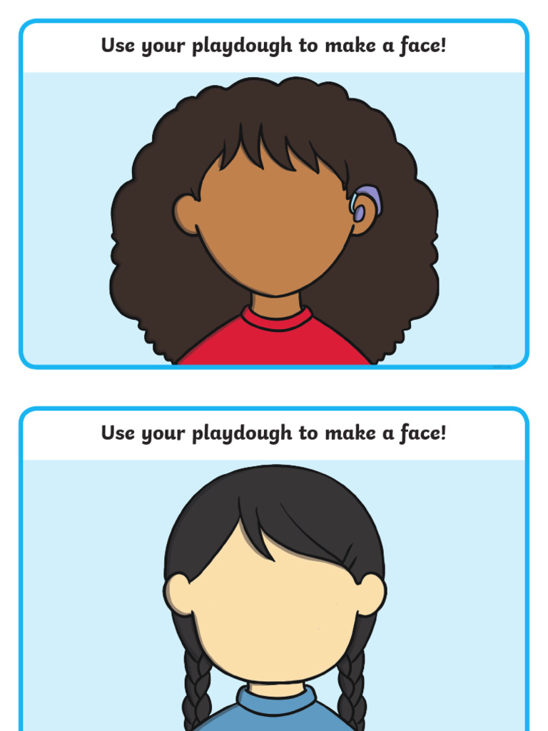 Faces Playdough Mats | PDF