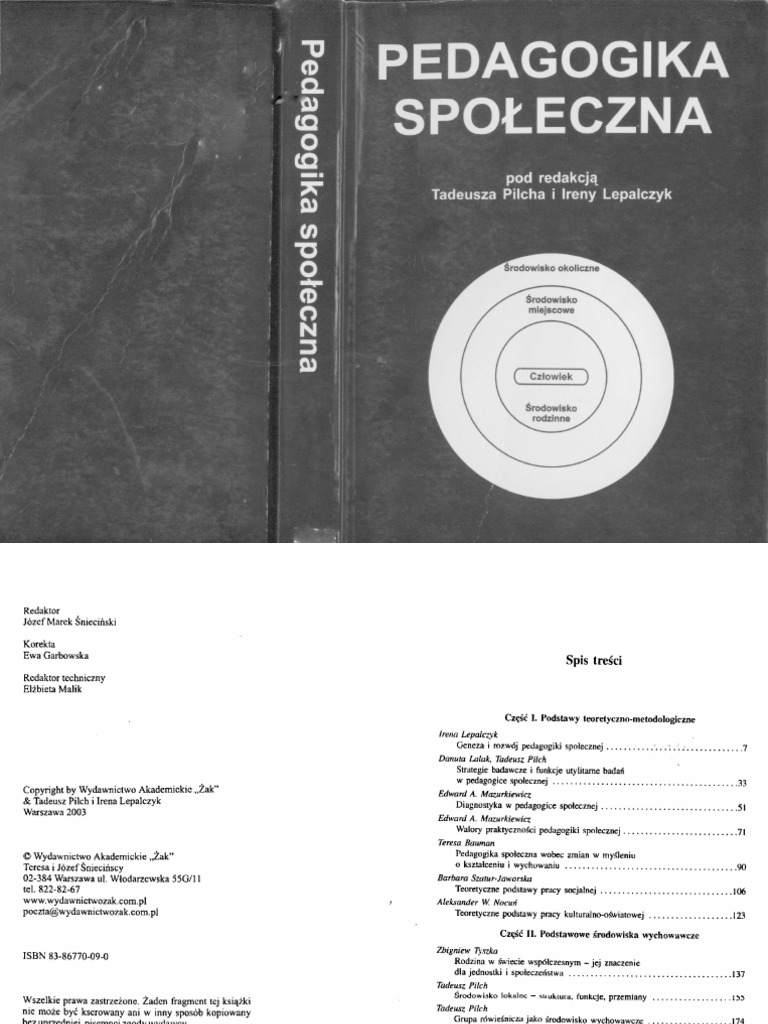 Pilch T., Lepalczyk I. - Pedagogika Społeczna | PDF