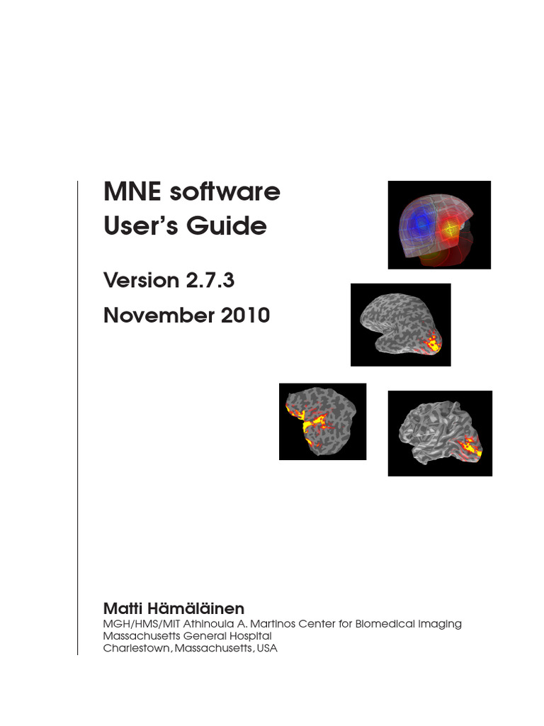 Mne Manual 2 7 3 Pdf Command Line Interface Computing