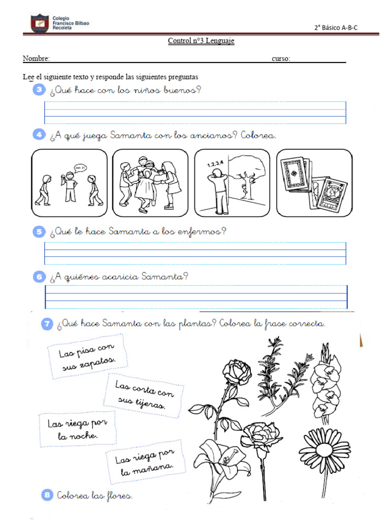 Control 3 Lenguaje U4 | PDF