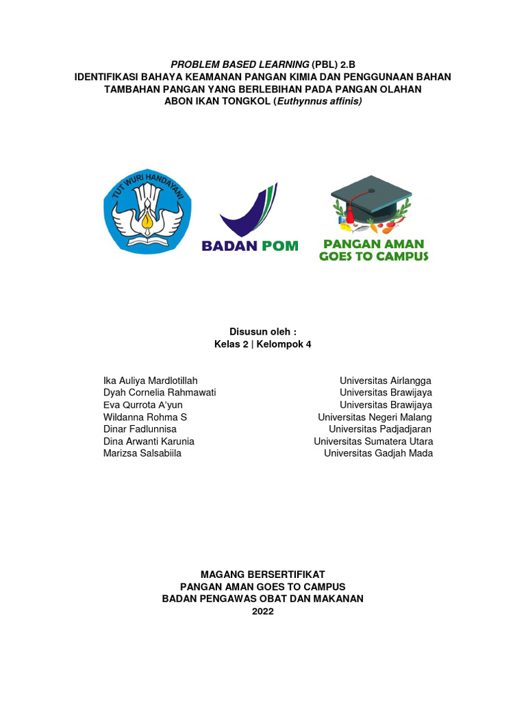 Problem Based Learning (PBL) 2.B | PDF