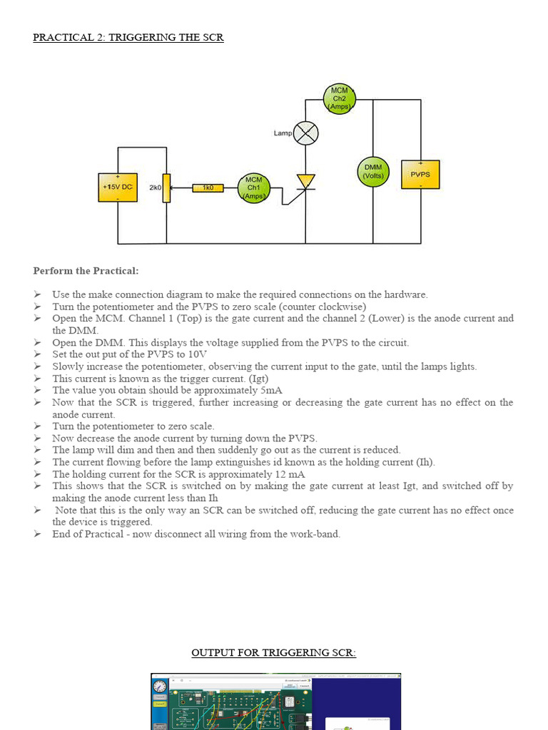 Triggering SCR: Practical Guide | PDF
