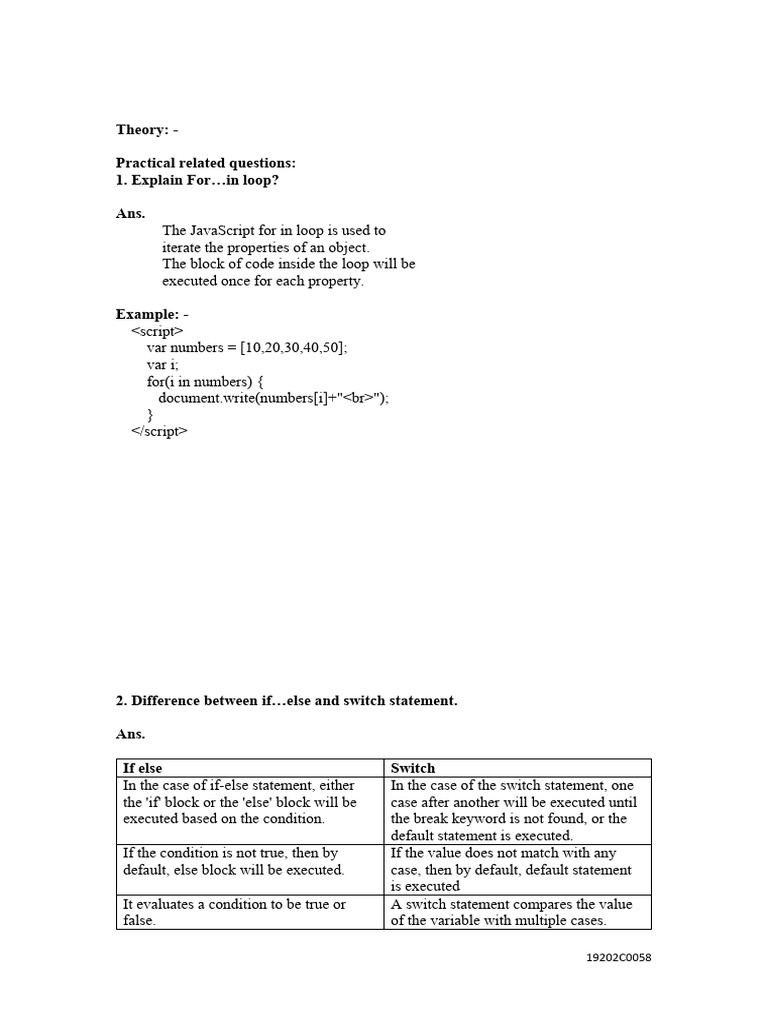 Ajp Practical 2 Pdf Control Flow Computer Science