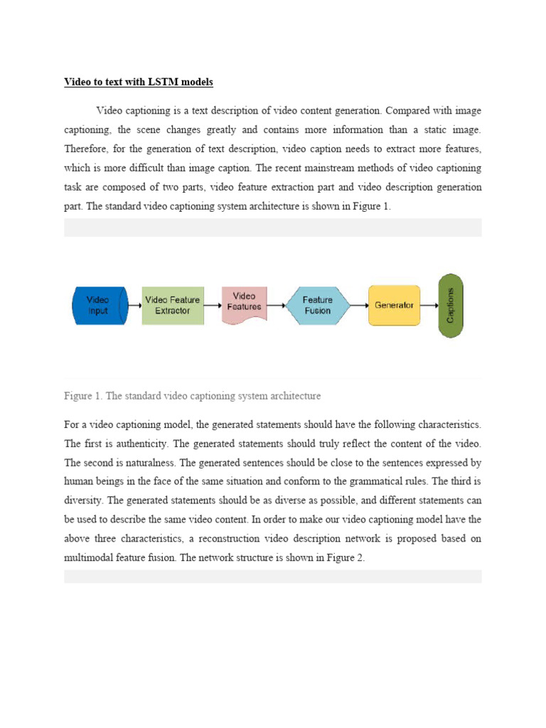 5.5.2 Video To Text With LSTM Models | PDF | Algorithms | Systems Science