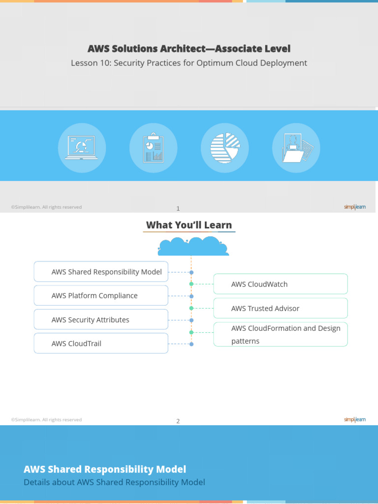 AWS Solutions Architect Lesson 10 | PDF | Cloud Computing | Amazon Web Services