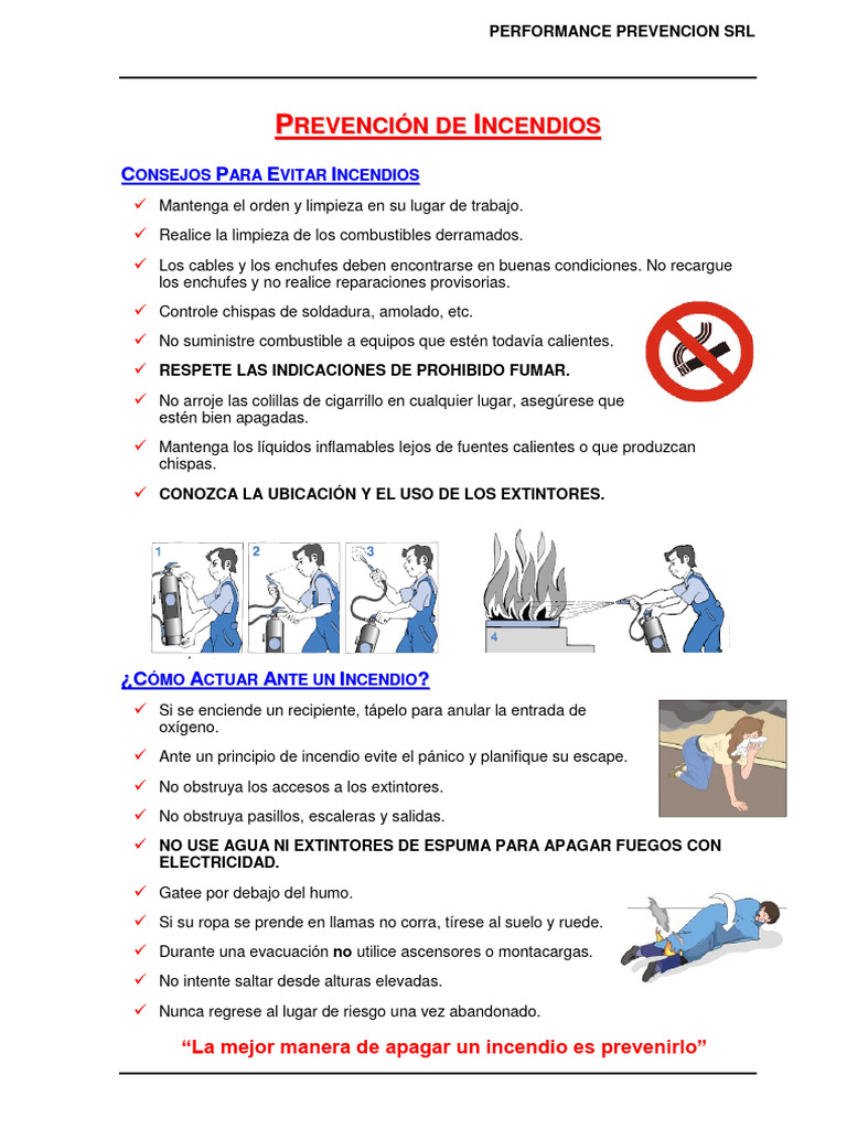 Prevención y Actuación ante Incendios | PDF
