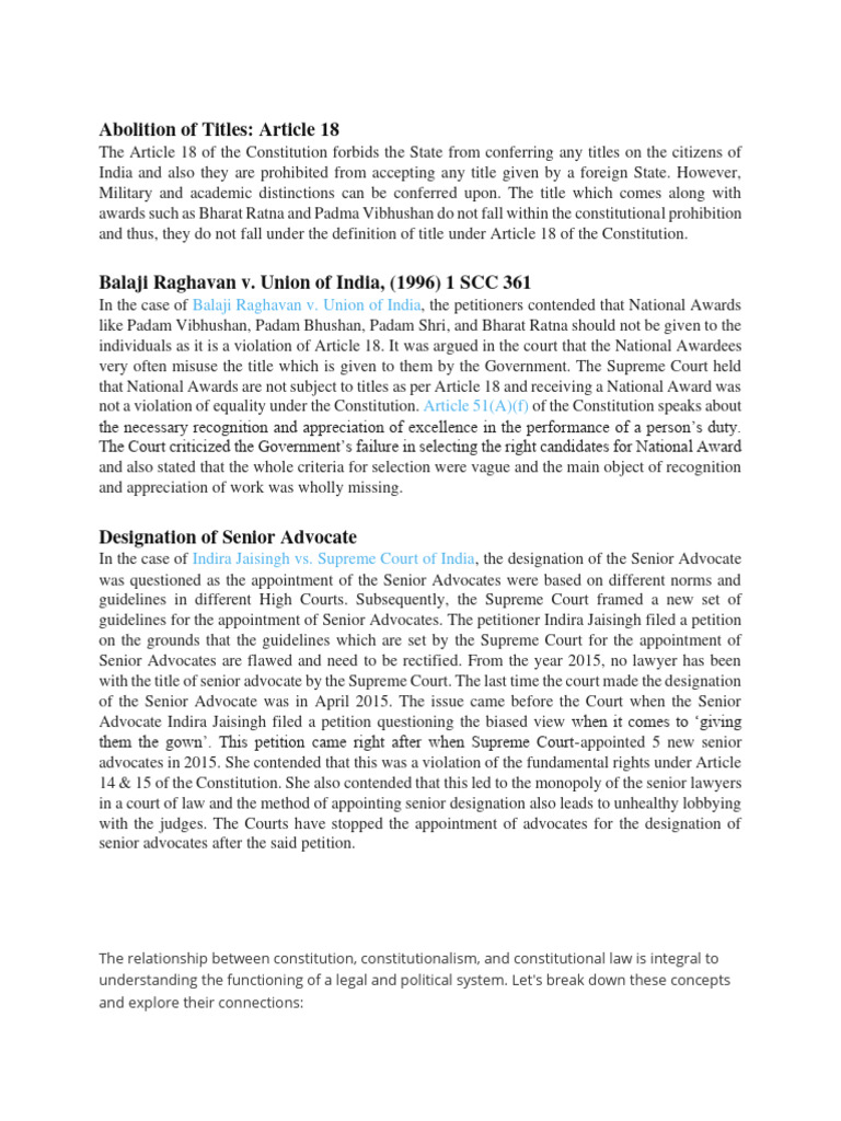Article 18 Consti | PDF | Constitutional Law | Constitution
