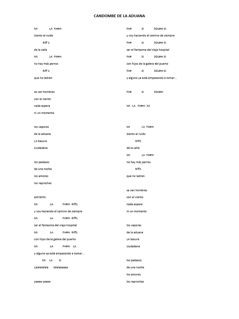 Candombe de La Aduana | PDF