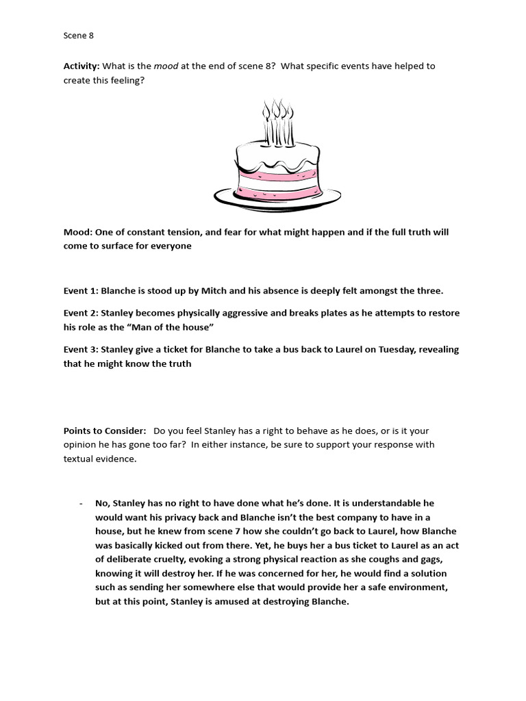 Tension and Rejection in Scene 8 | PDF