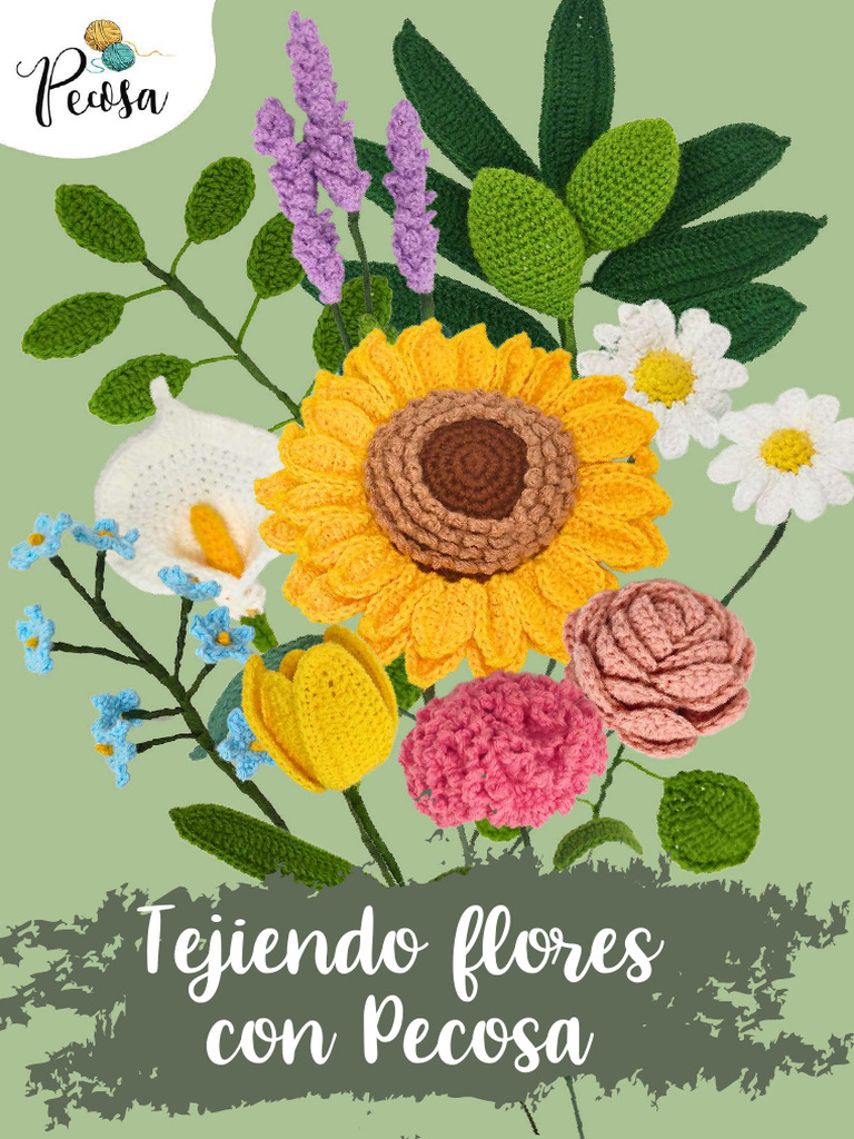 Tejiendo Flores Con Pecosa Pdf Tejer Cobre