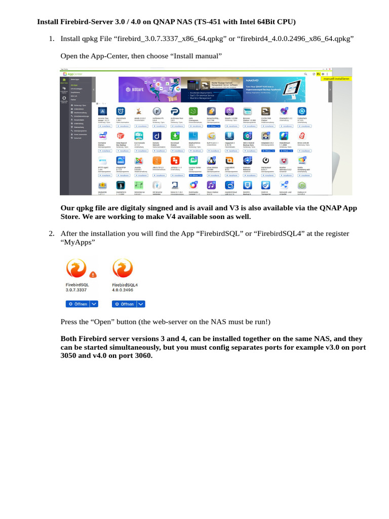 Install Firebird On QNAP-NAS | PDF