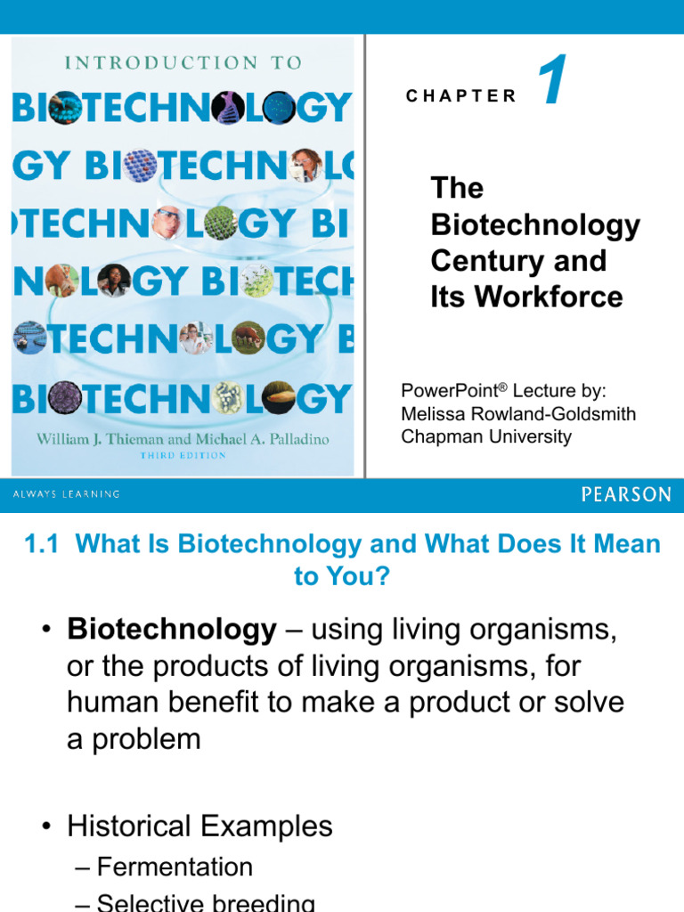 CH1. The Biotechnology Century and Its Workforce | PDF | Single ...