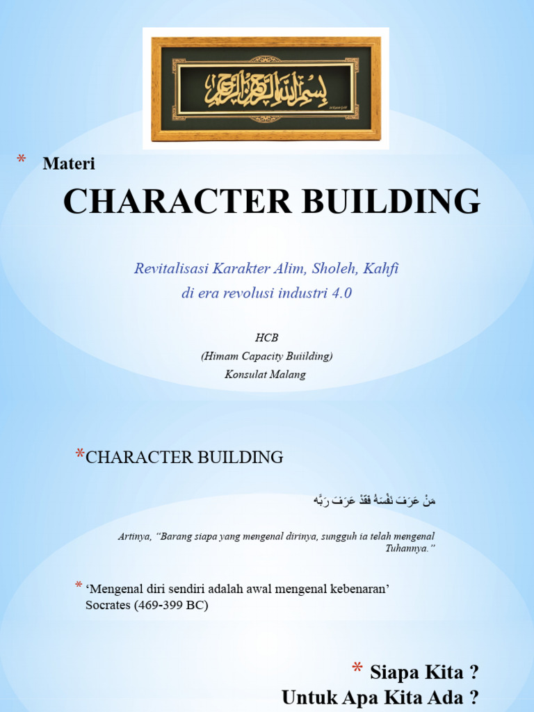 Materi Character Building HIMAM | PDF