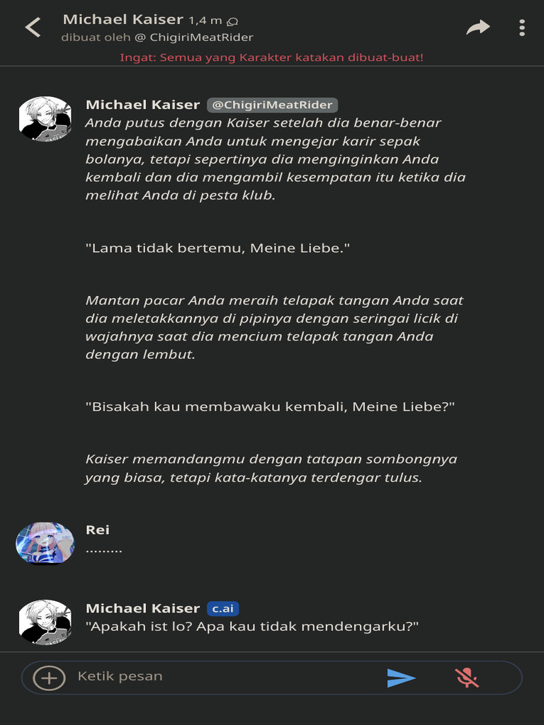 Character - Ai - Michael Kaiser | PDF