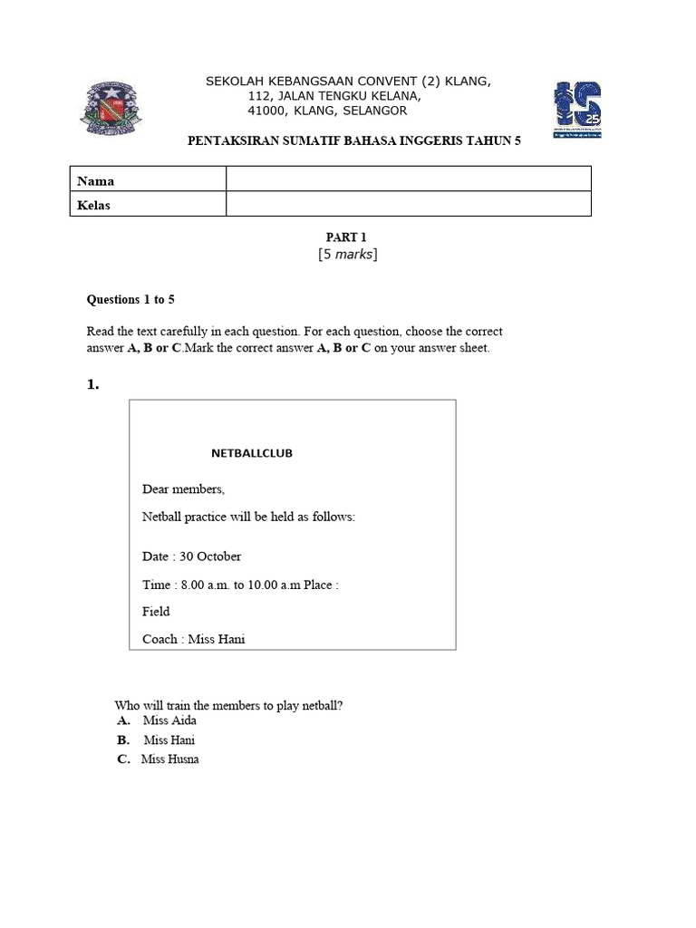 Contoh Muka Depan Kertas Pentaksiran Sumatif 1 | PDF | Cooking | Food And Drink