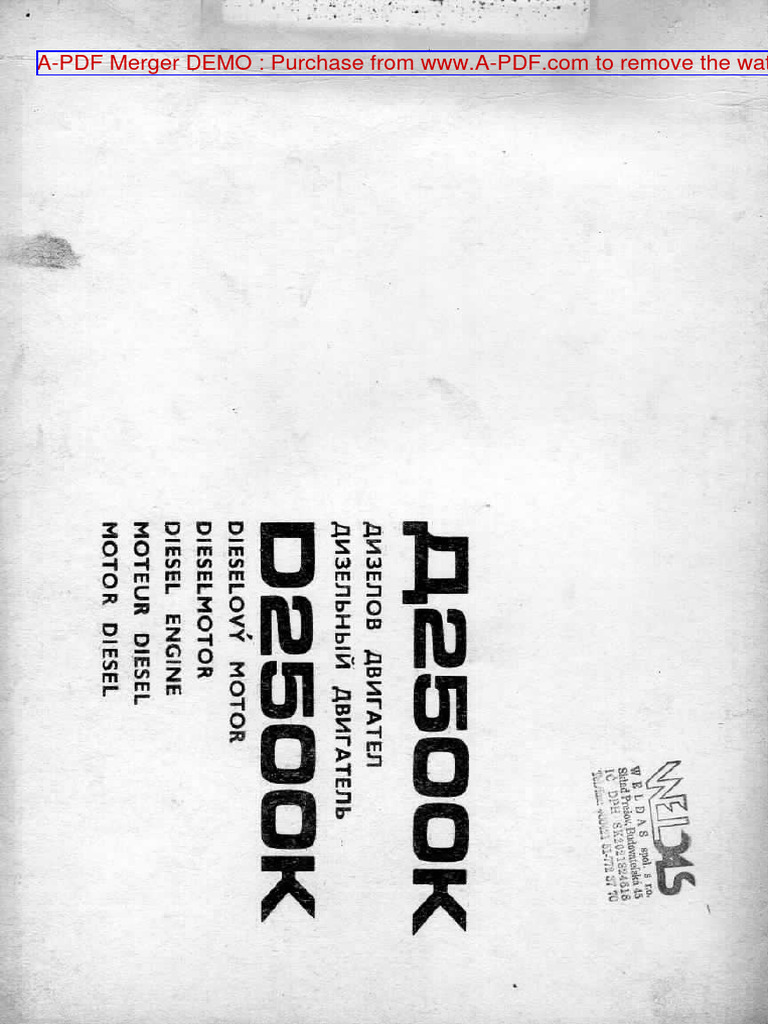 VZV Balkancar Motor D2500 Katalog ND | PDF