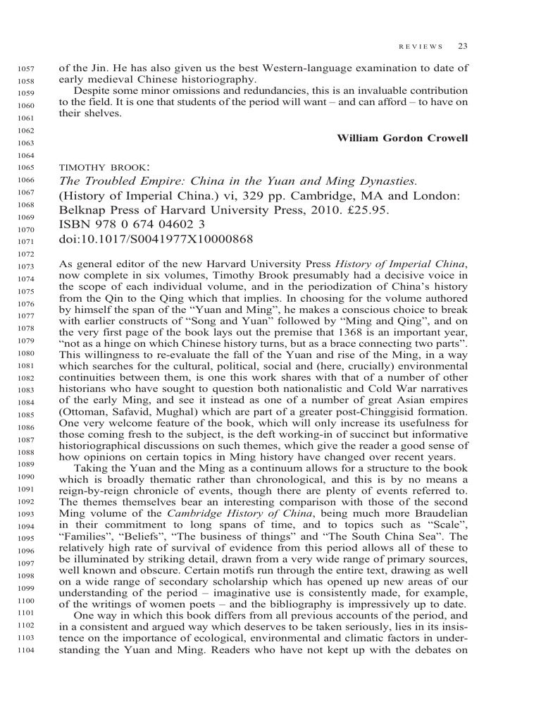 Timothy Brook Troubled Empire | PDF | Qing Dynasty | History Of China