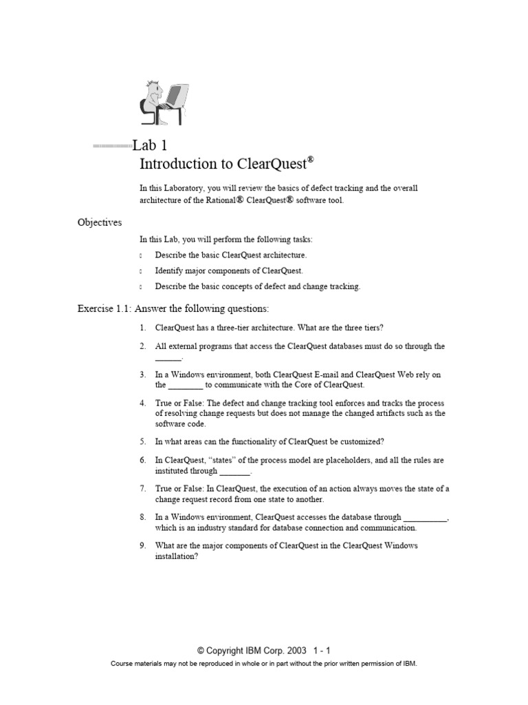 SCM490 - 01 - Introduction To Rational ClearQuest | Download Free PDF ...