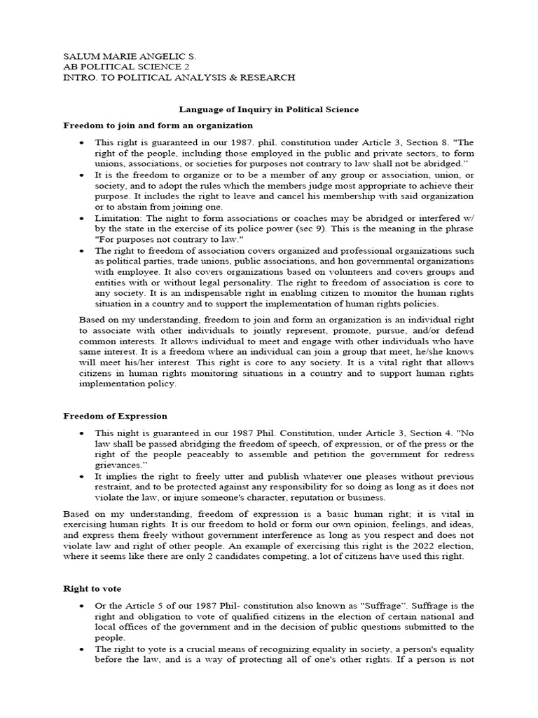 Language of Inquiry | PDF