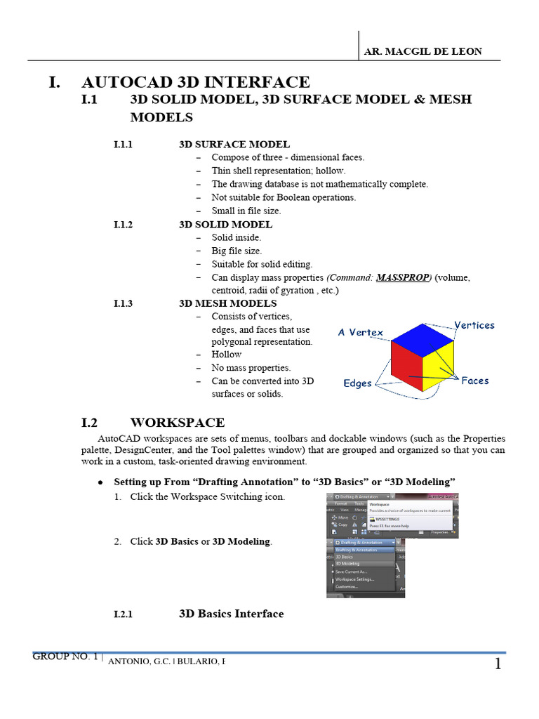 Cadd 3d Handout | Download Free PDF | 3 D Computer Graphics | Rendering (Computer Graphics)
