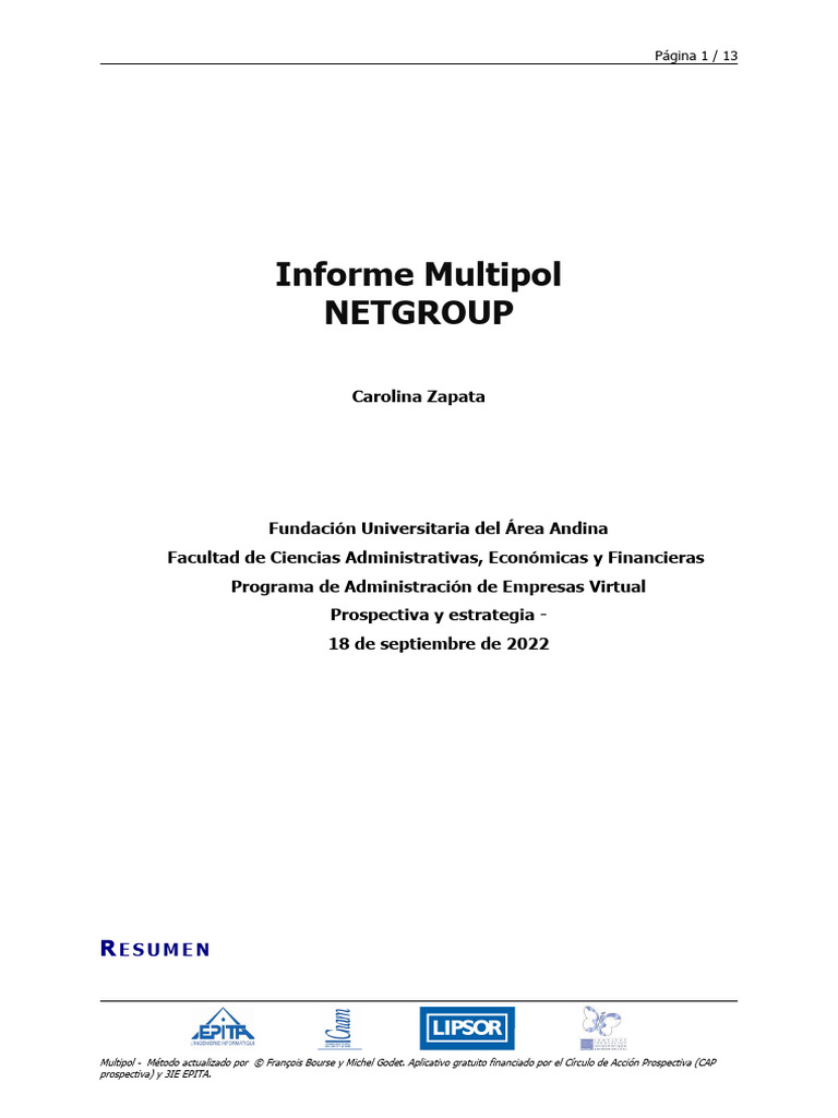 Informe Multipol Compass Group - Eje 4 | PDF | Sustentabilidad | Innovación