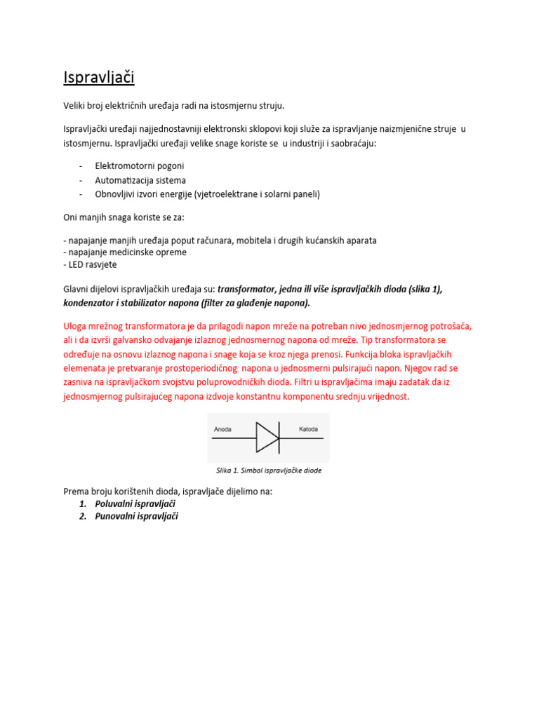 EE III e I F Ispravljaci | PDF