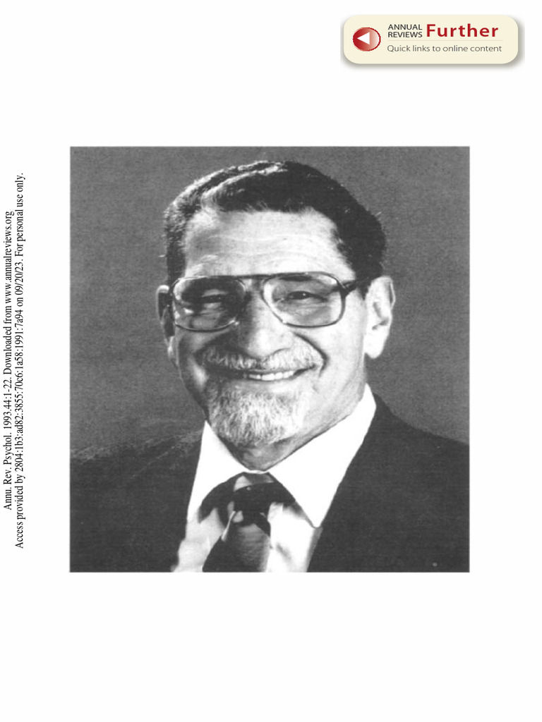 Lazarus 2003 From Psychological Stress To The Emotions A History of ...