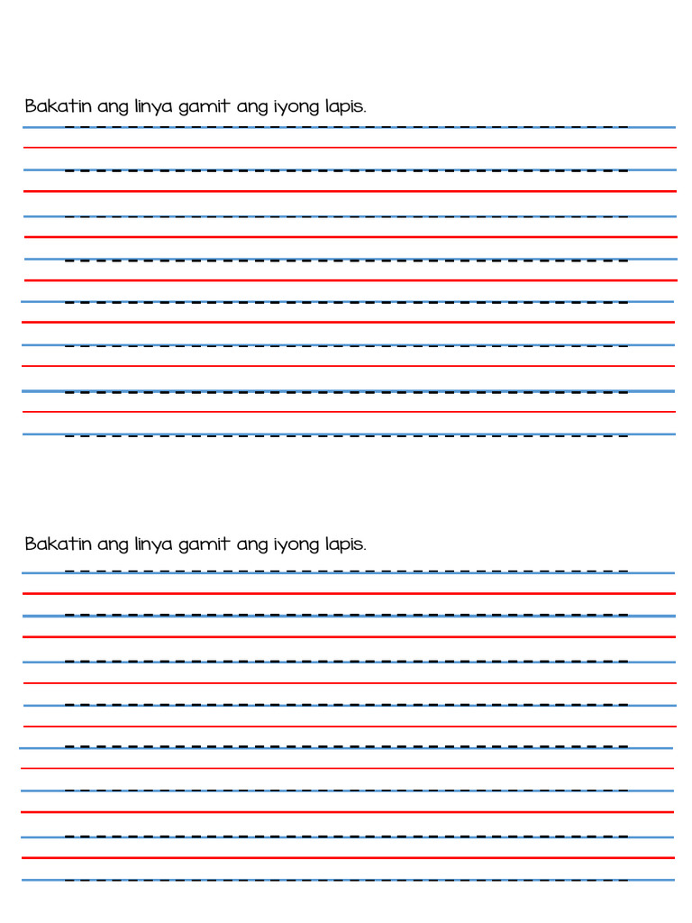 Tracing Lines Letters | PDF